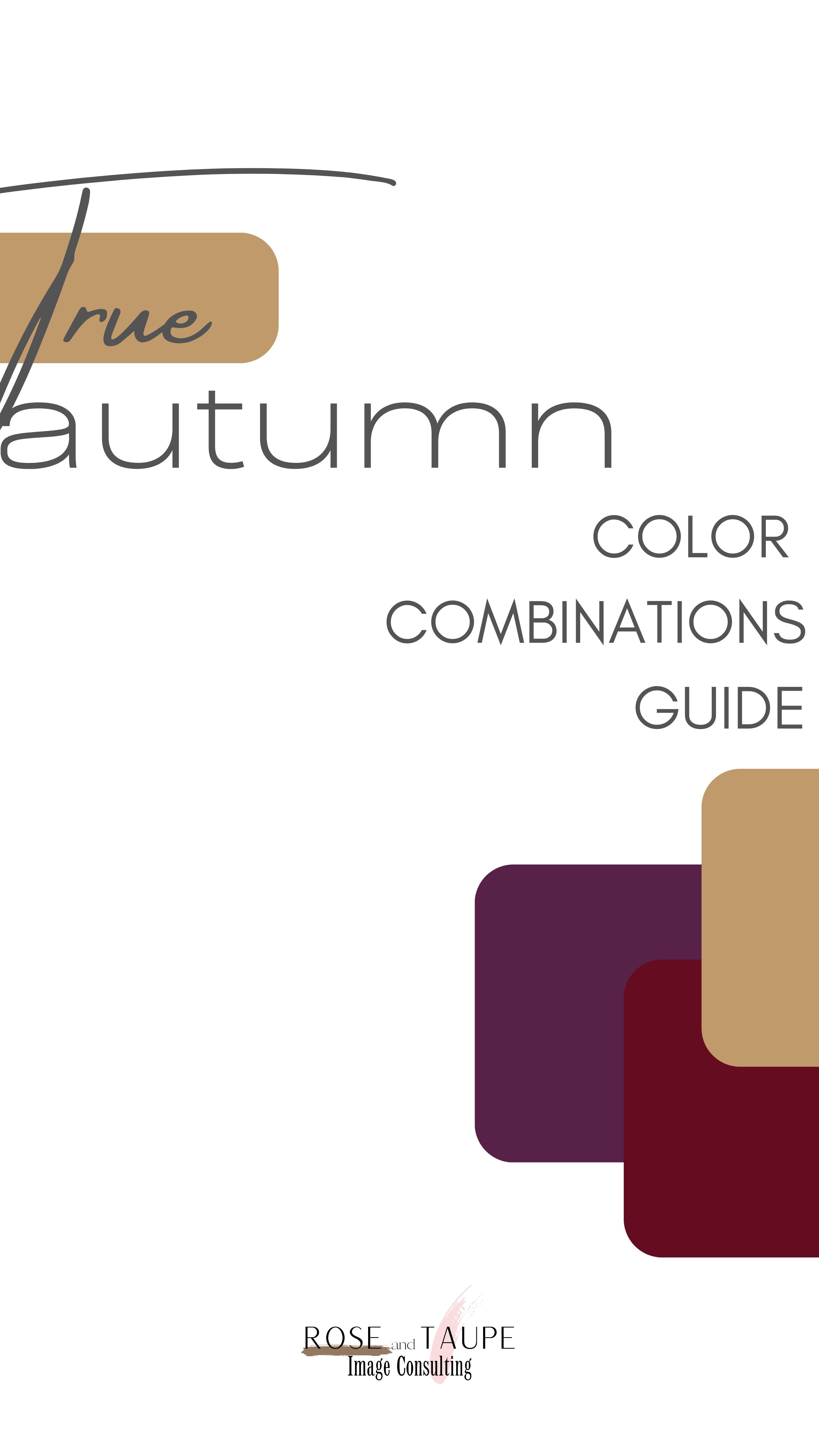 True Autumn Color Combinations Guide – Rose and Taupe Image Consulting